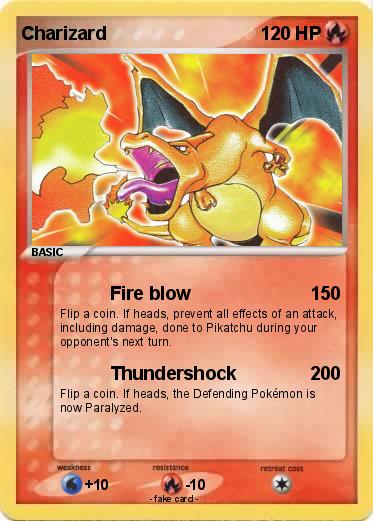 Pokémon Charizard 10827 10827 - Fire blow - My Pokemon Card