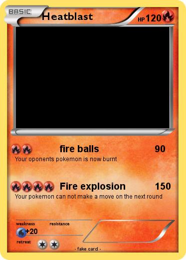 Pokémon Heatblast 81 81 - fire balls - My Pokemon Card