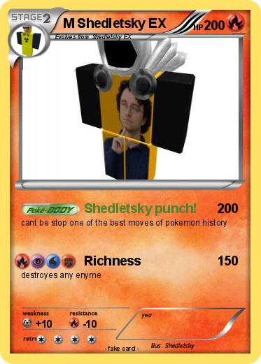 Pokémon M Shedletsky EX - Shedletsky punch! - My Pokemon Card