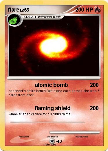Pokémon flare 178 178 - atomic bomb - My Pokemon Card