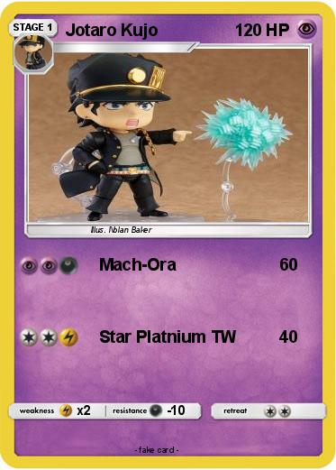 Pokémon Jotaro Kujo 25 25 - Mach-Ora - My Pokemon Card