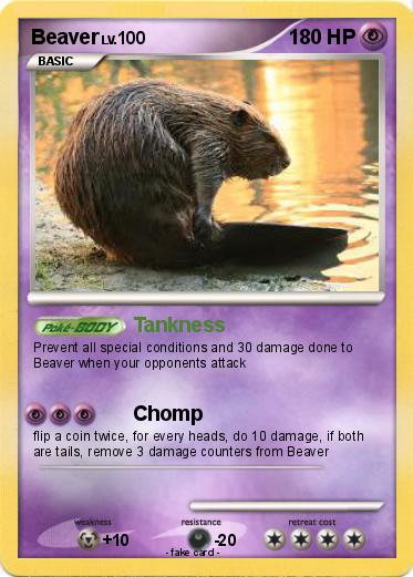 Pokémon Beaver 75 75 - Tankness - My Pokemon Card