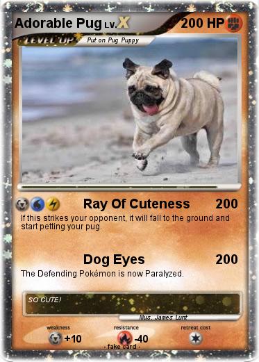 Pokémon Adorable Pug 3 3 - Ray Of Cuteness - My Pokemon Card