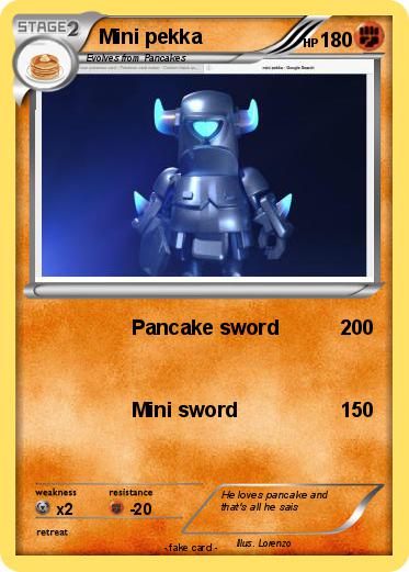 Pokémon Mini pekka 20 20 - Pancake sword - My Pokemon Card