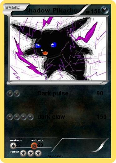 Pokémon shadow Pikachu 1067 1067 - Dark pulse - My Pokemon Card