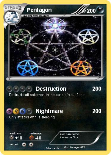 Pokémon Pentagon 8 8 - Destruction - My Pokemon Card