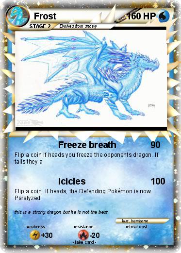 Pokémon Frost 244 244 - Freeze breath - My Pokemon Card