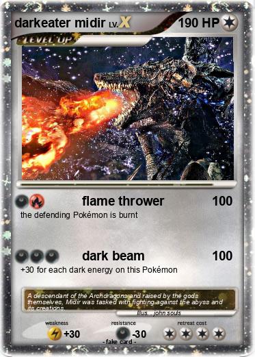 Pokémon darkeater midir 2 2 - flame thrower - My Pokemon Card