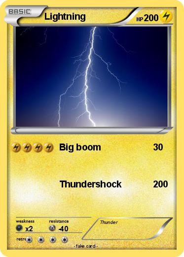 Pokémon Lightning 1620 1620 - Big boom - My Pokemon Card