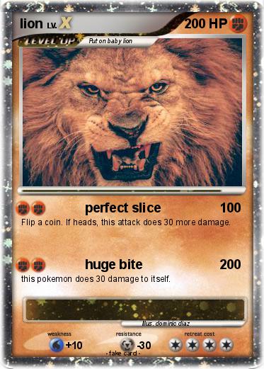 Pokémon lion 983 983 - perfect slice - My Pokemon Card