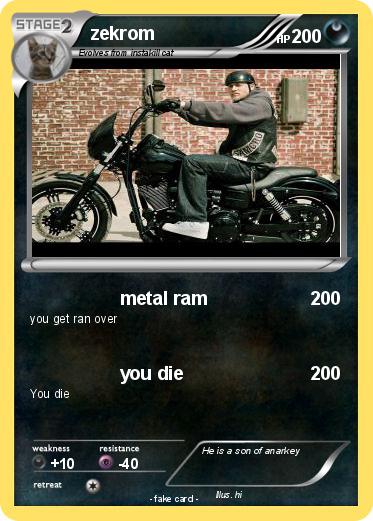 Pokémon zekrom 8224 8224 - metal ram - My Pokemon Card