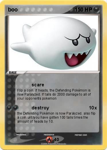 Pokémon boo 168 168 - scare - My Pokemon Card