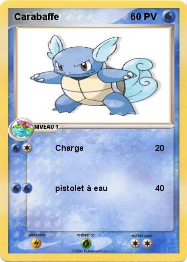 Pokémon Carabaffe - Charge - Ma carte Pokémon