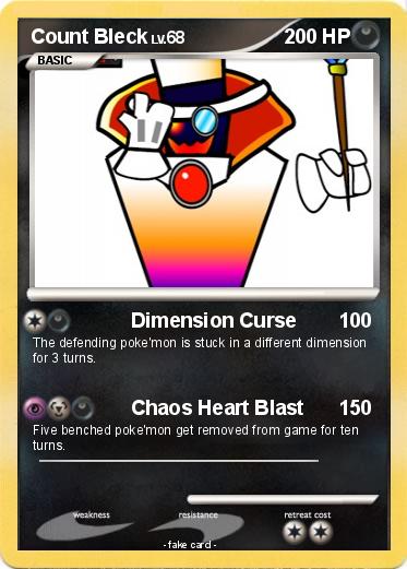 Pokémon Count Bleck 36 36 - Dimension Curse - My Pokemon Card