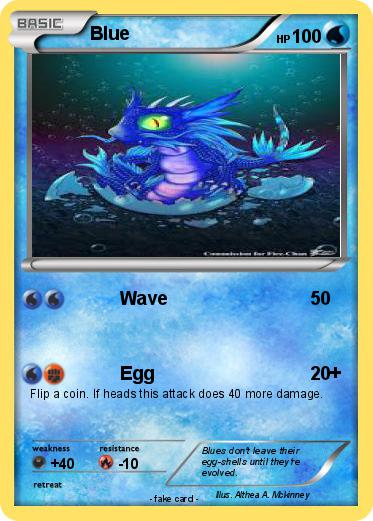 Pokémon Blue 3094 3094 - Wave - My Pokemon Card