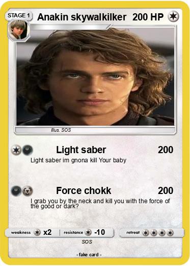 Pokémon Anakin skywalkilker - Light saber - My Pokemon Card