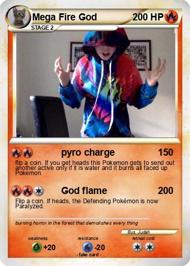 Pokémon Mega Fire God - pyro charge - My Pokemon Card