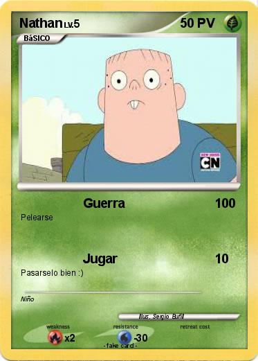 Pokémon Nathan 1098 1098 - Guerra - Mi carta pokémon
