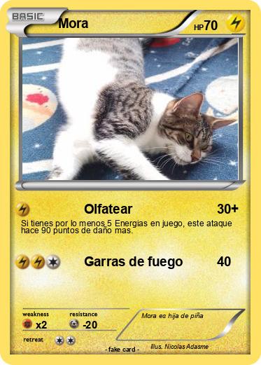 Pokémon Mora 5 5 - Olfatear - Mi carta pokémon