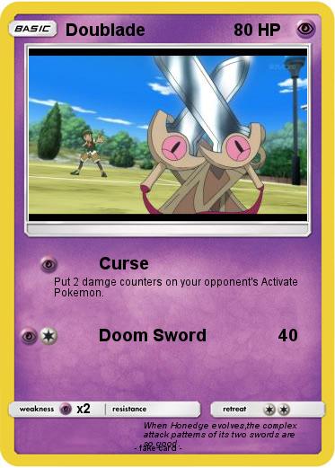 Pokémon Doublade 35 35 - Curse - My Pokemon Card