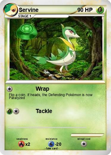 Pokémon Servine 342 342 - Wrap - My Pokemon Card