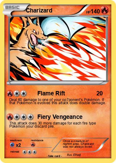 Pokémon Charizard 12341 12341 - Flame Rift - My Pokemon Card