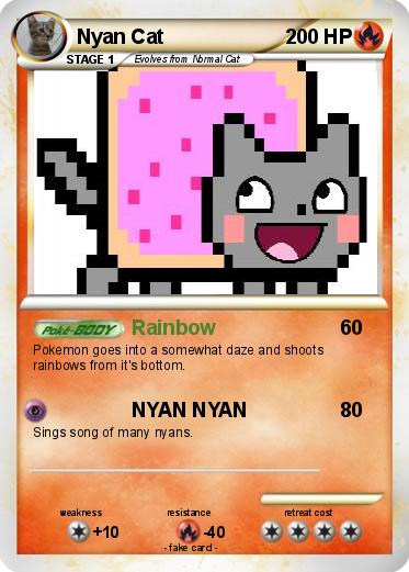 Pokémon Nyan Cat 532 532 - Rainbow - My Pokemon Card