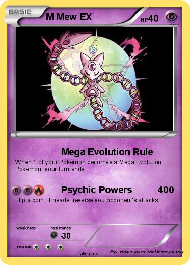 Pokémon M Mew EX 54 54 - Mega Evolution Rule - My Pokemon Card