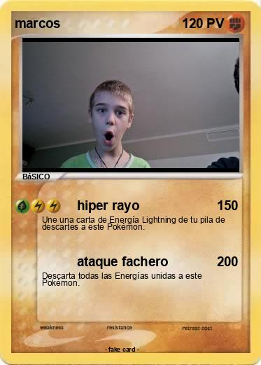 Pokémon marcos 75 75 - hiper rayo - Mi carta pokémon