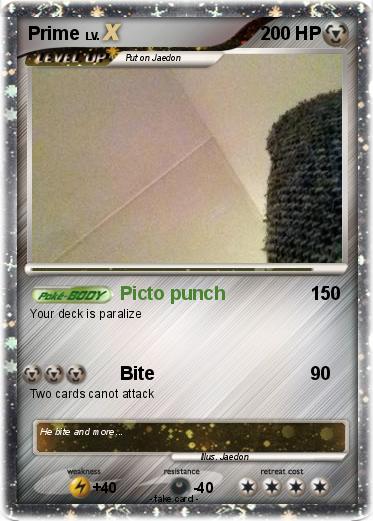 Pokémon Prime 99 99 - Picto punch - My Pokemon Card