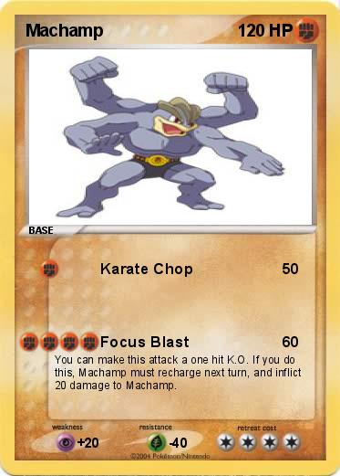 Pokémon Machamp 5 5 - Karate Chop - My Pokemon Card
