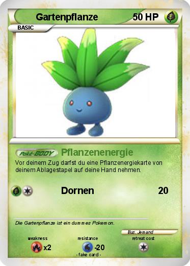Pokémon Gartenpflanze - Pflanzenenergie - My Pokemon Card