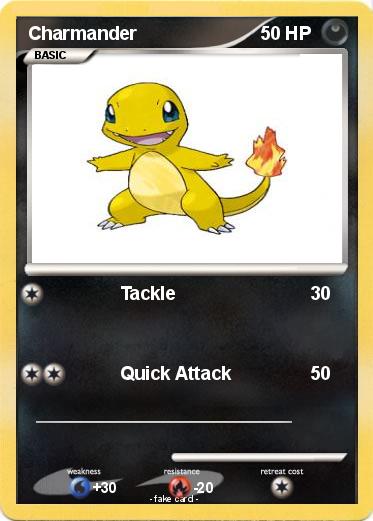 Pokémon Charmander 713 713 - Tackle - My Pokemon Card