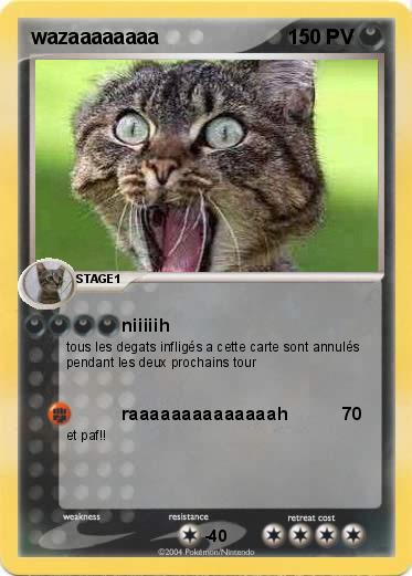 Pokémon wazaaaaaaaa - niiiiih - Ma carte Pokémon