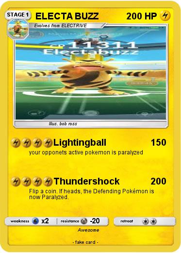 Pokémon ELECTA BUZZ - Lightingball - My Pokemon Card