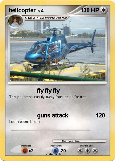 Pokémon helicopter 26 26 - fly fly fly - My Pokemon Card