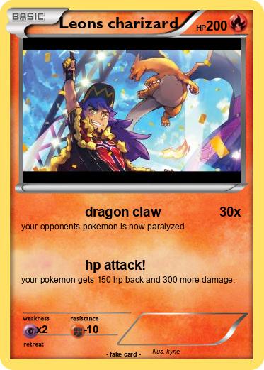 Pokémon Leons charizard - dragon claw - My Pokemon Card