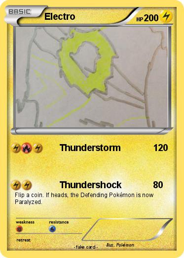 Pokémon Electro 657 657 - Thunderstorm - My Pokemon Card