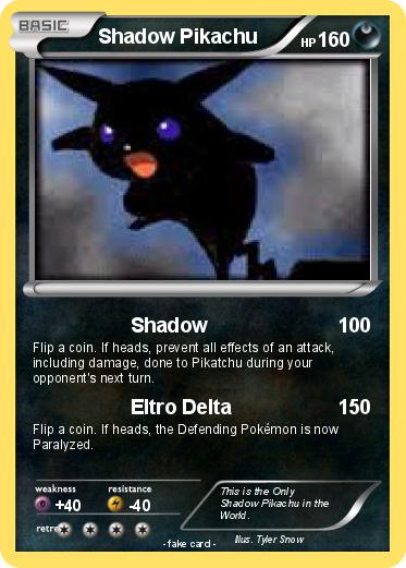 Pokémon Shadow Pikachu 942 942 - Shadow - My Pokemon Card