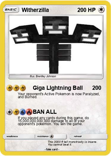 Pokémon Witherzilla 5 5 - Giga LIghtning Ball - My Pokemon Card