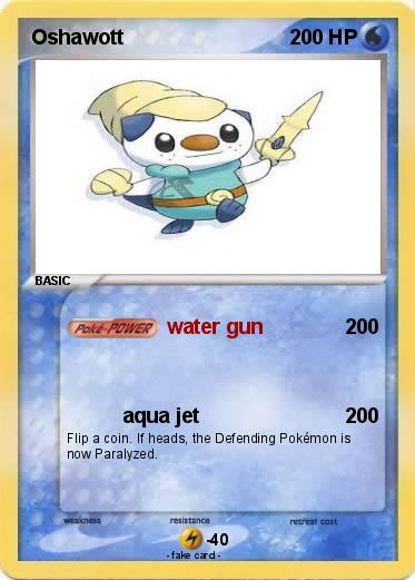 Pokémon Oshawott 854 854 - water gun - My Pokemon Card