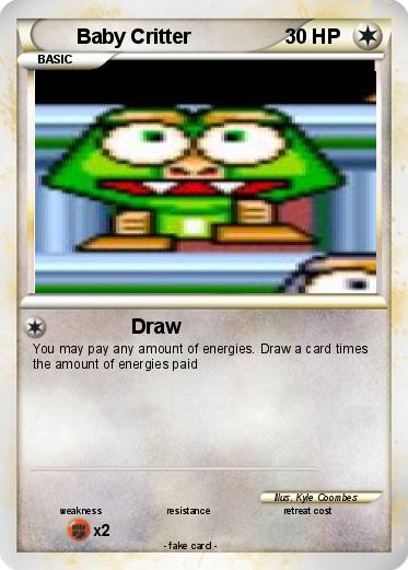 Pokémon Baby Critter - Draw - My Pokemon Card