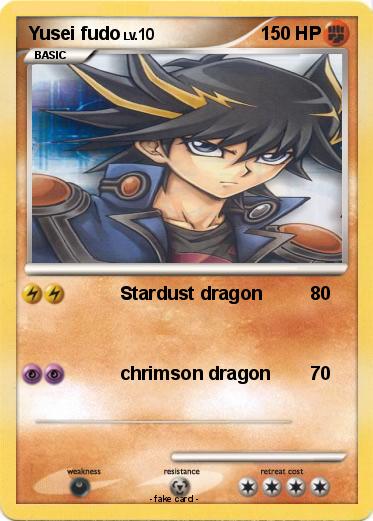 Pokémon Yusei fudo 8 8 - Stardust dragon - My Pokemon Card