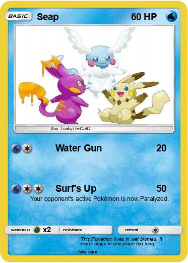 Pokémon Seap - Water Gun - My Pokemon Card