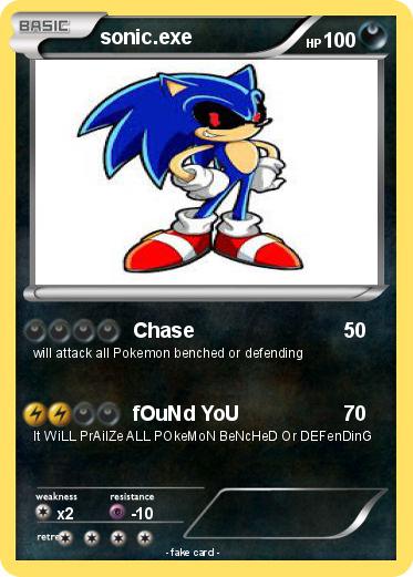 Pokémon sonic exe 238 238 - Chase - My Pokemon Card