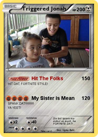 Pokémon Triggered Jonah - Hit The Folks - My Pokemon Card