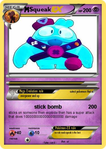 Pokémon Squeak 17 17 - stick bomb - My Pokemon Card