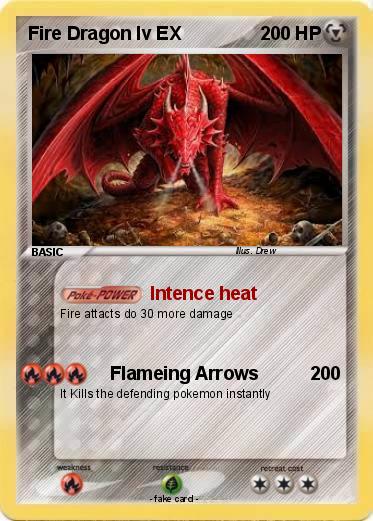 Pokémon Fire Dragon lv EX 1 1 - Intence heat - My Pokemon Card