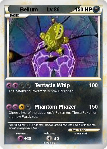 Pokémon Bellum Lv 86 86 - Tentacle Whip - My Pokemon Card