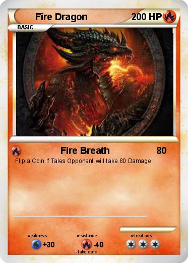 Pokémon Fire Dragon 548 548 - Fire Breath - My Pokemon Card